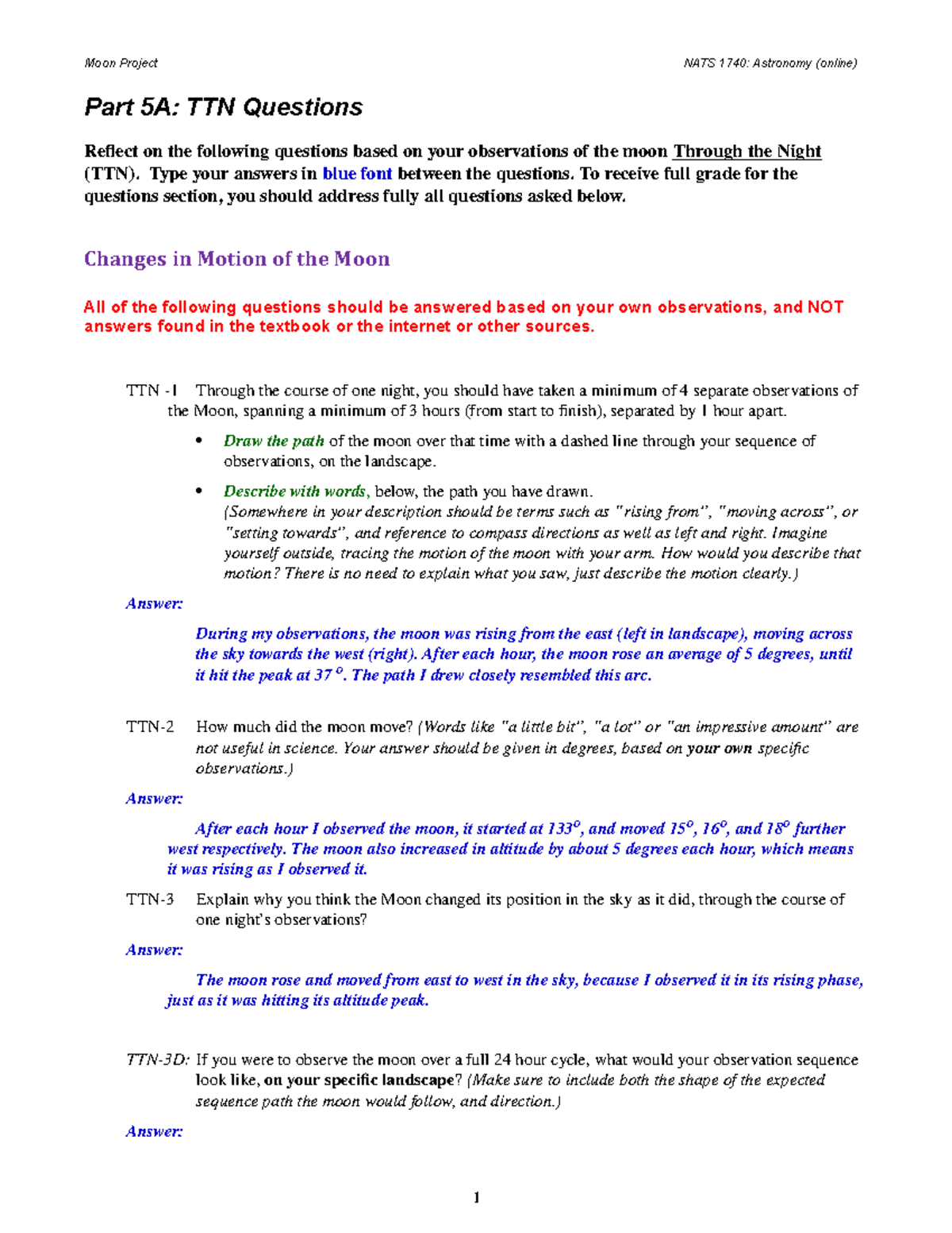 Questions TTN + Questions NTN + Questions Conclusion - Part 5A: TTN ...