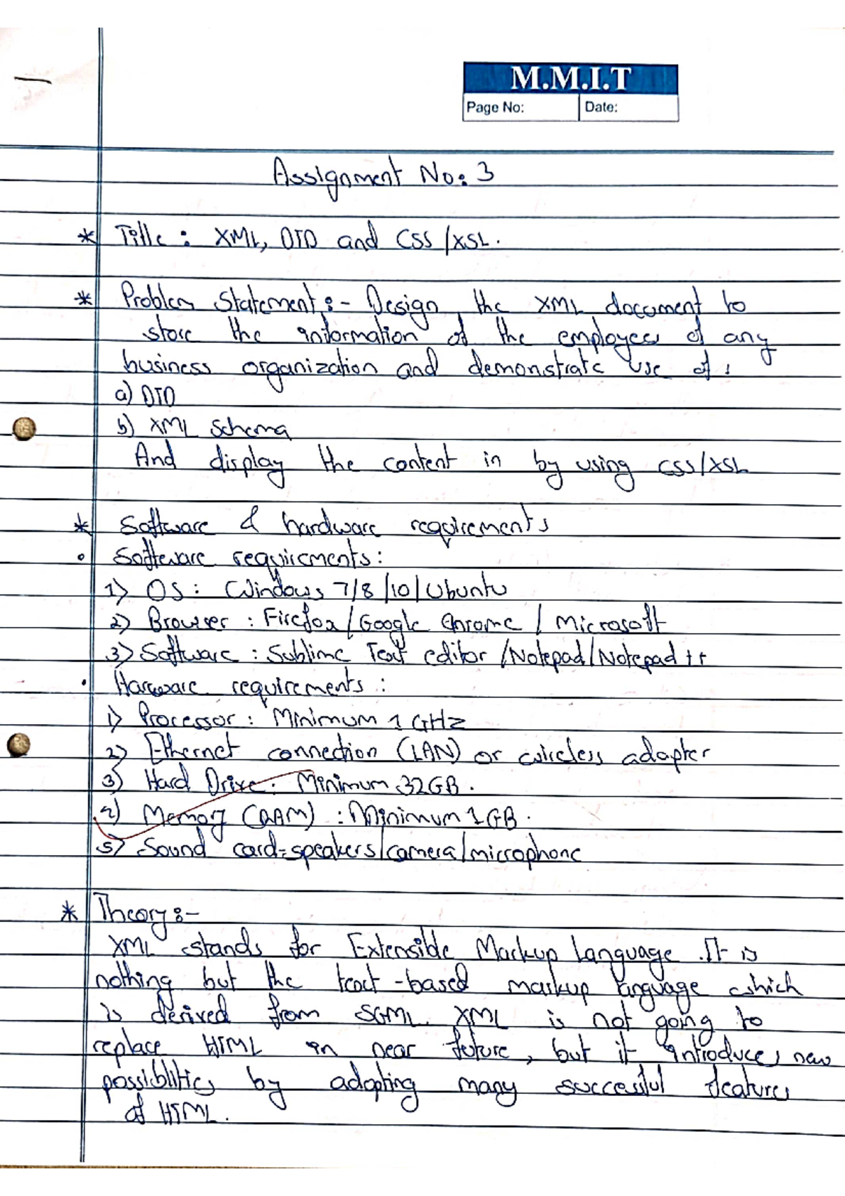 Wtl3 - Theory notes - Computer Engineering - Studocu