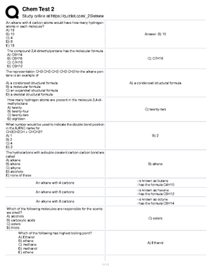 Chapter 14 - practice - General, Organic & Biological Chemistry, 5e ...