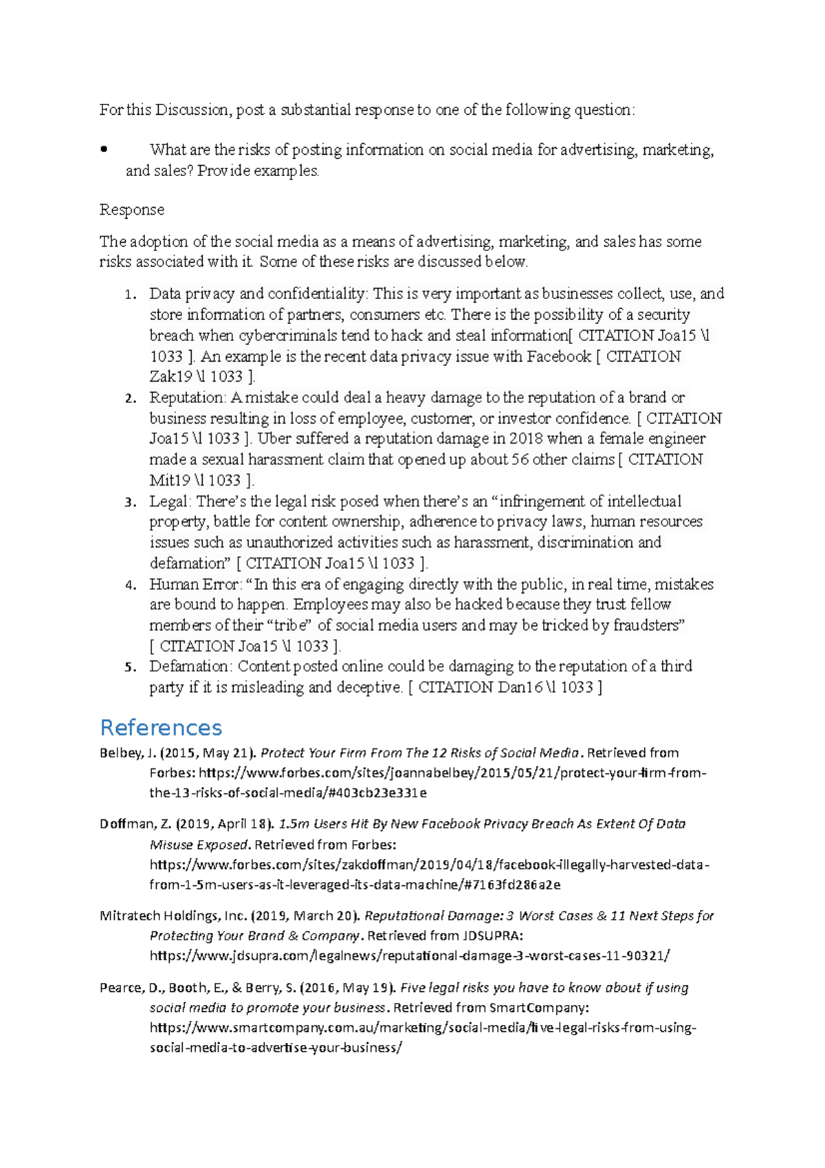 Group Discussion Unit 07 - For this Discussion, post a substantial ...