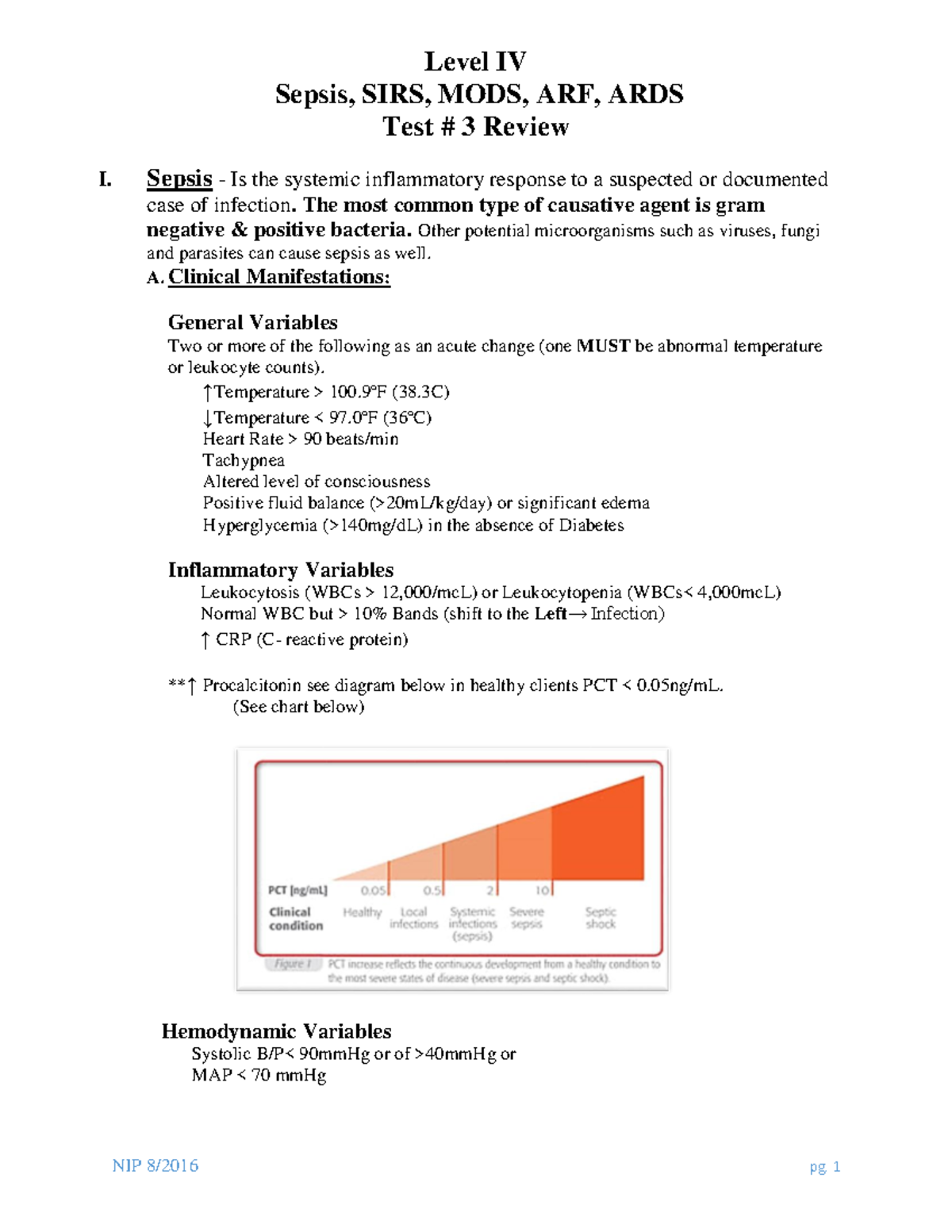 Sepsis- Septic Shock-ARDS-and MODS - Sepsis, SIRS, MODS, ARF, ARDS Test ...