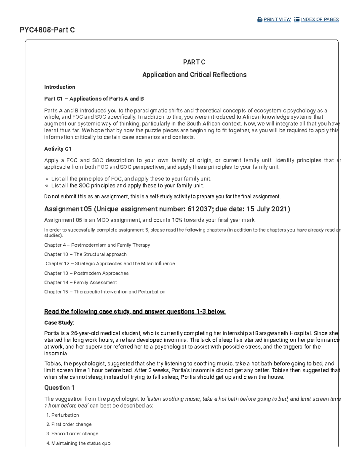 Lesson Page - lecture notes - ####### PRINT VIEW INDEX OF PAGES PYC4808 ...