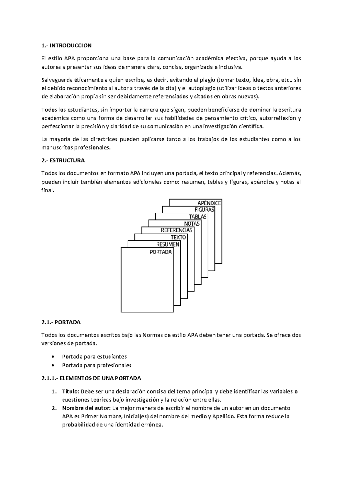 Norma apa - 1.- INTRODUCCION El estilo APA proporciona una base para la ...