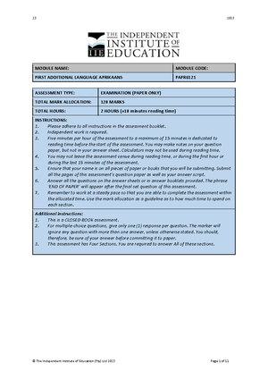 Grade 4 FAL Baseline 2024 C - GRADE 4 ENGLISH FIRST ADDITIONAL LANGUAGE ...