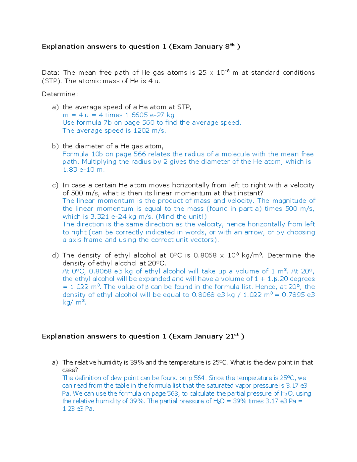 Answer to question 1 - dit is een antwoord op een vraag van dynamica en ...