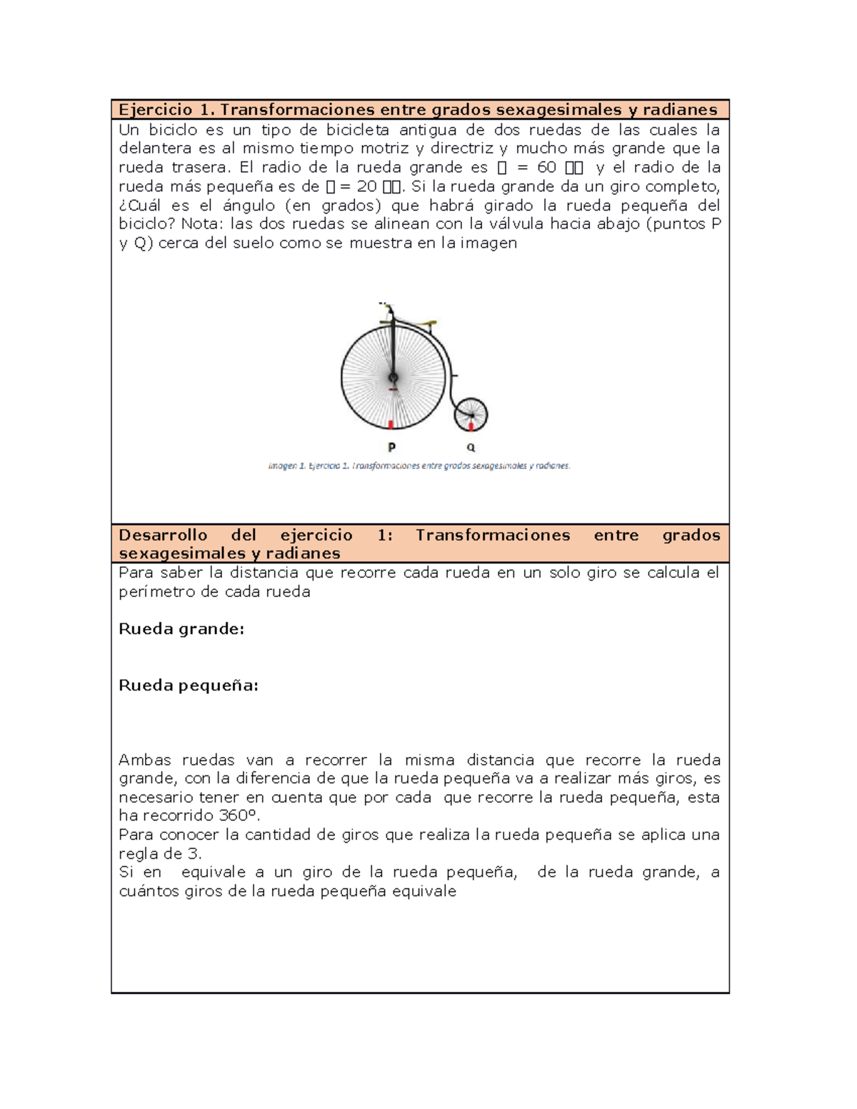 Sustentacion - Ejercicio 1. Transformaciones entre grados sexagesimales ...