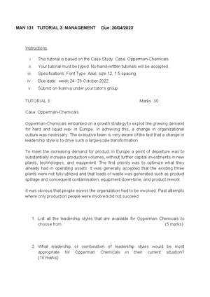 MAN132 - UWC - principles of management and business - Studocu