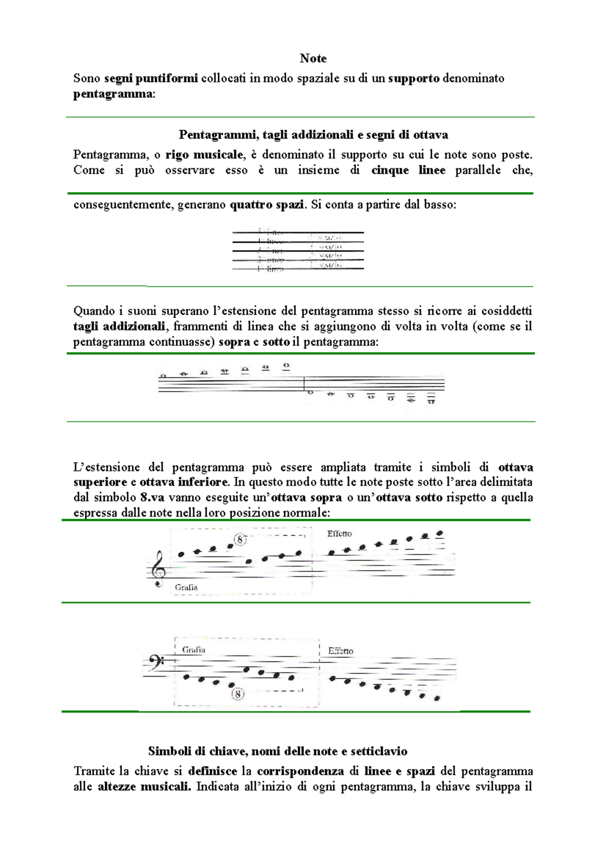 Musica per la scuola primaria e infanzia - Note Sono segni puntiformi ...