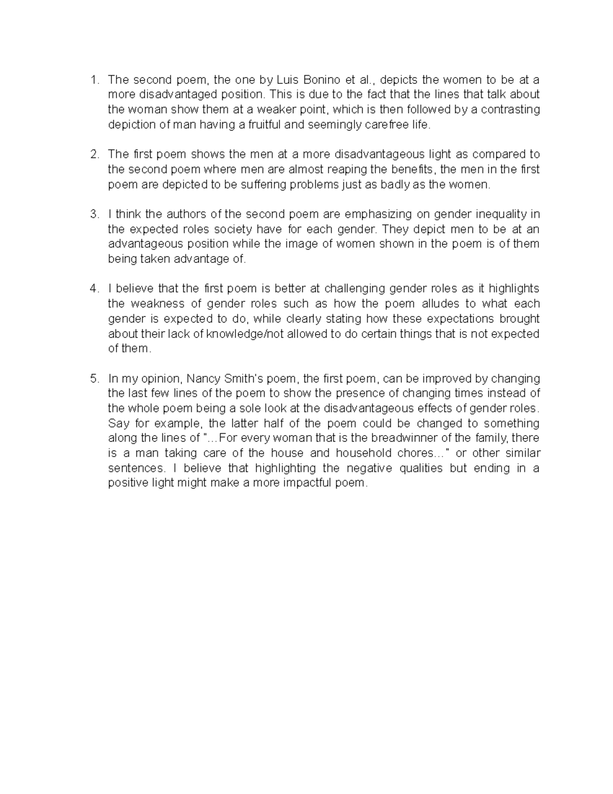 GED109-Poem Analysis 1 - The second poem, the one by Luis Bonino et al ...