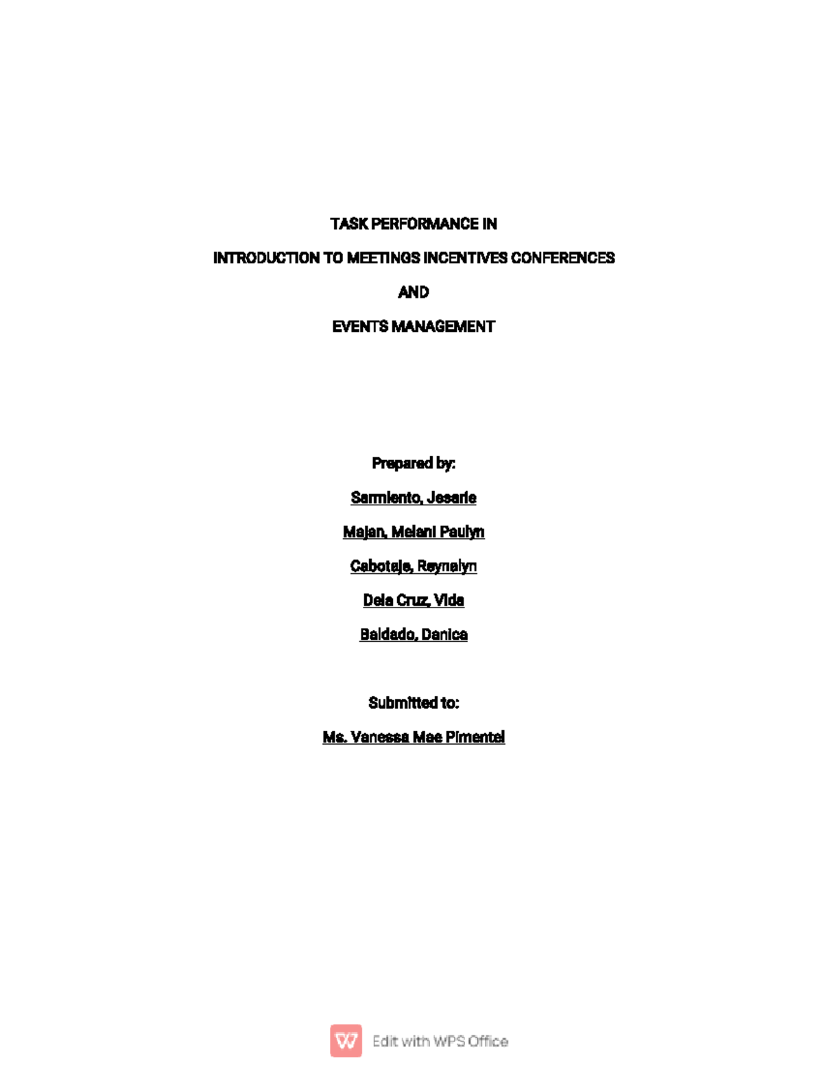TASK Performance(1) - Need answers - TASK PERFORMANCE IN INTRODUCTION ...