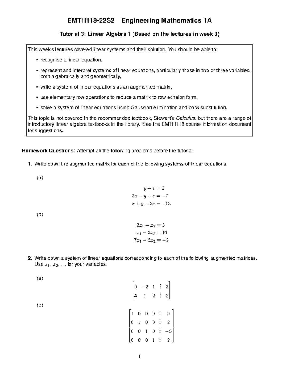 EMTH118-22S1 Tutorial 3 questions - EMTH118-22S2 Engineering ...