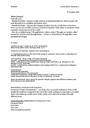 Lecture Nine- Modernism in European Culture - Lecture Nine: Modernism ...