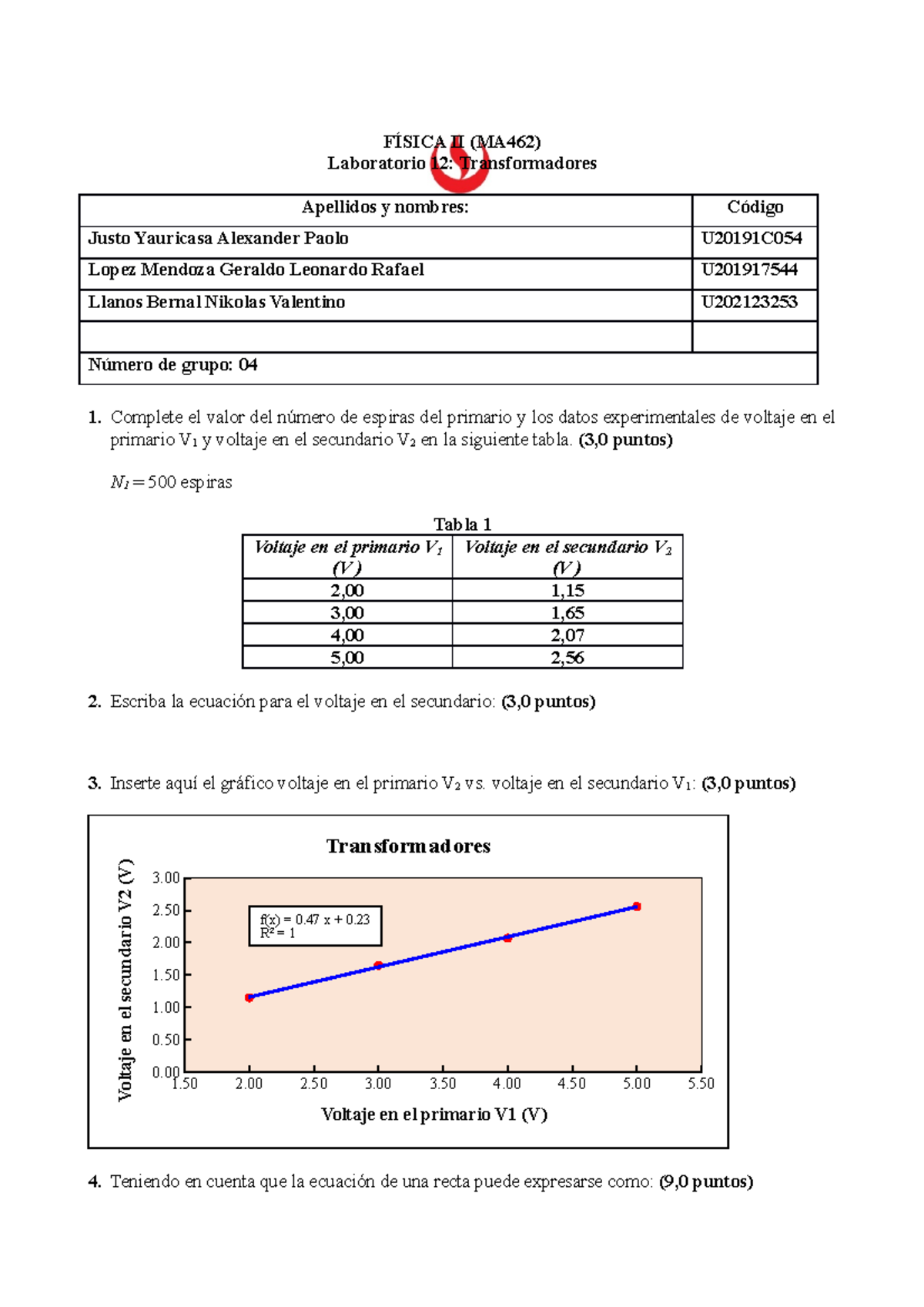 Reporte De Laboratorio 12 De Física Ii A Distancia FÍsica Ii Ma462