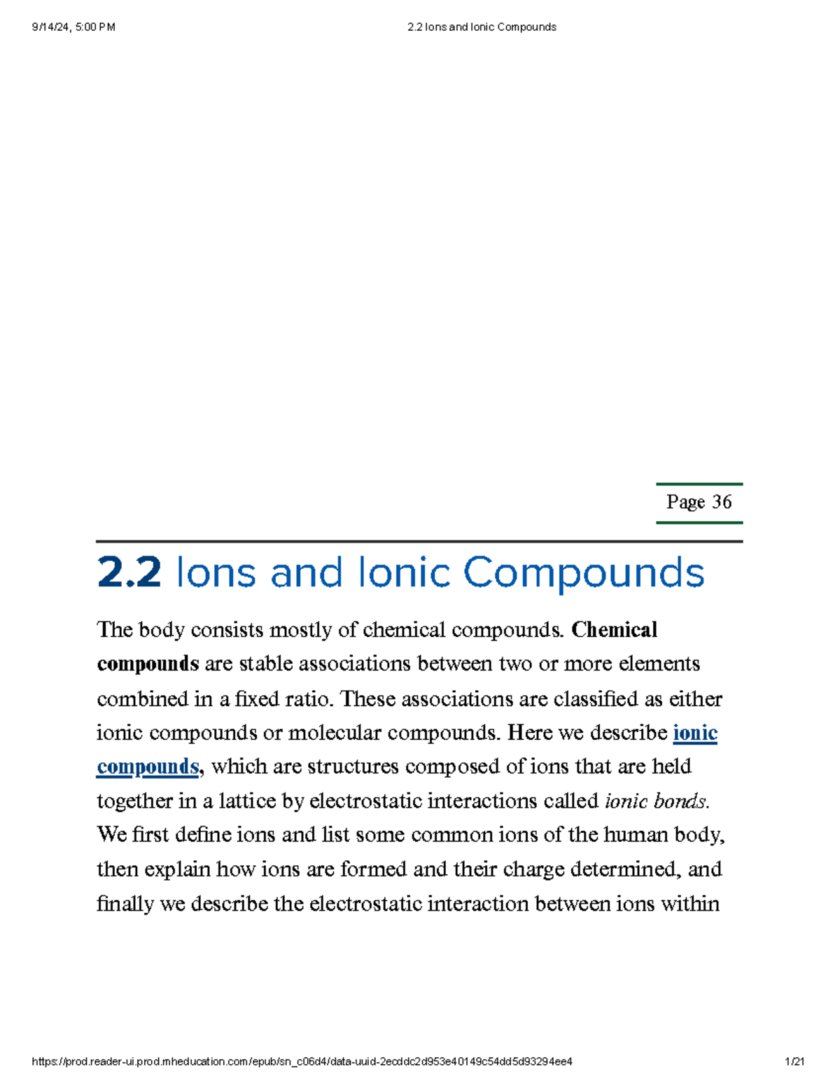 2.2 Ions and Ionic Compounds - Page 36 2 Ions and Ionic Compounds The ...