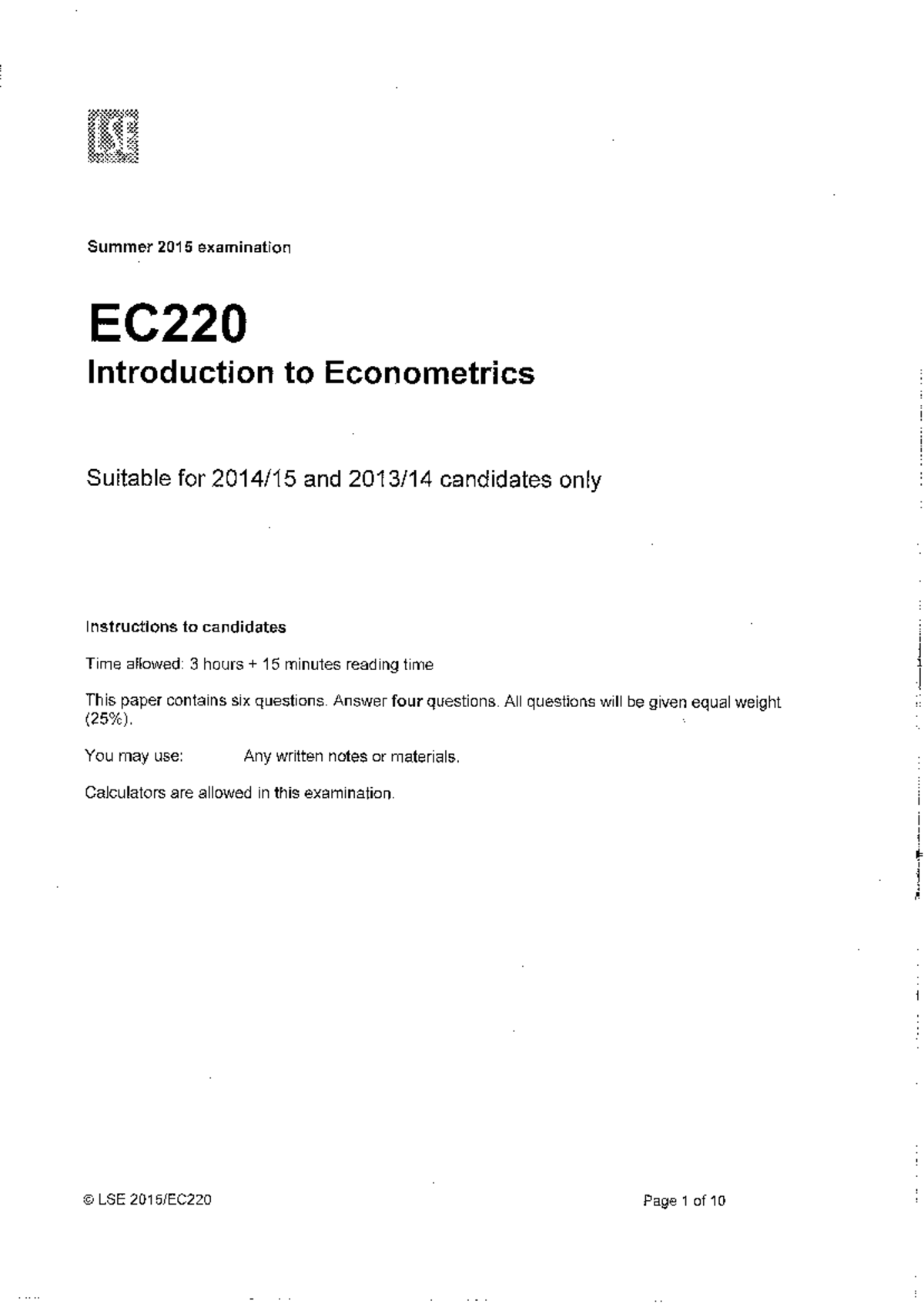 EC220 2015 - this is a resource from the EC department at LSE - EC220 ...