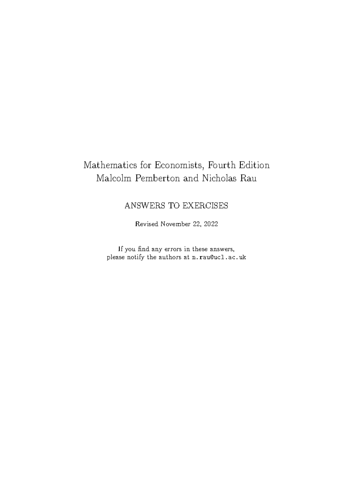Ansexrc 4e - additional information - Mathematics for Economists ...