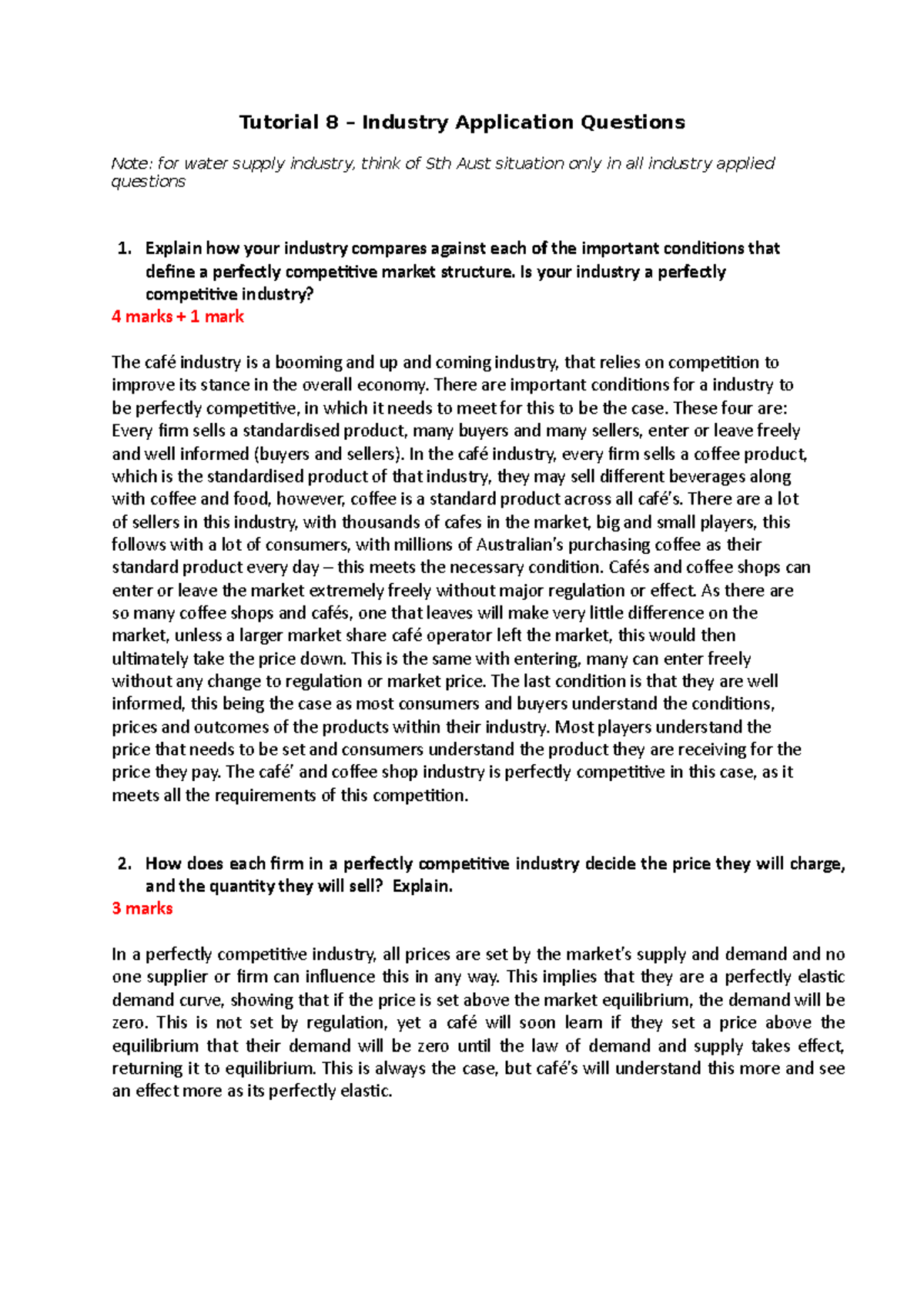 Tutorial 8 Industry Application Questions - Tutorial 8 – Industry ...