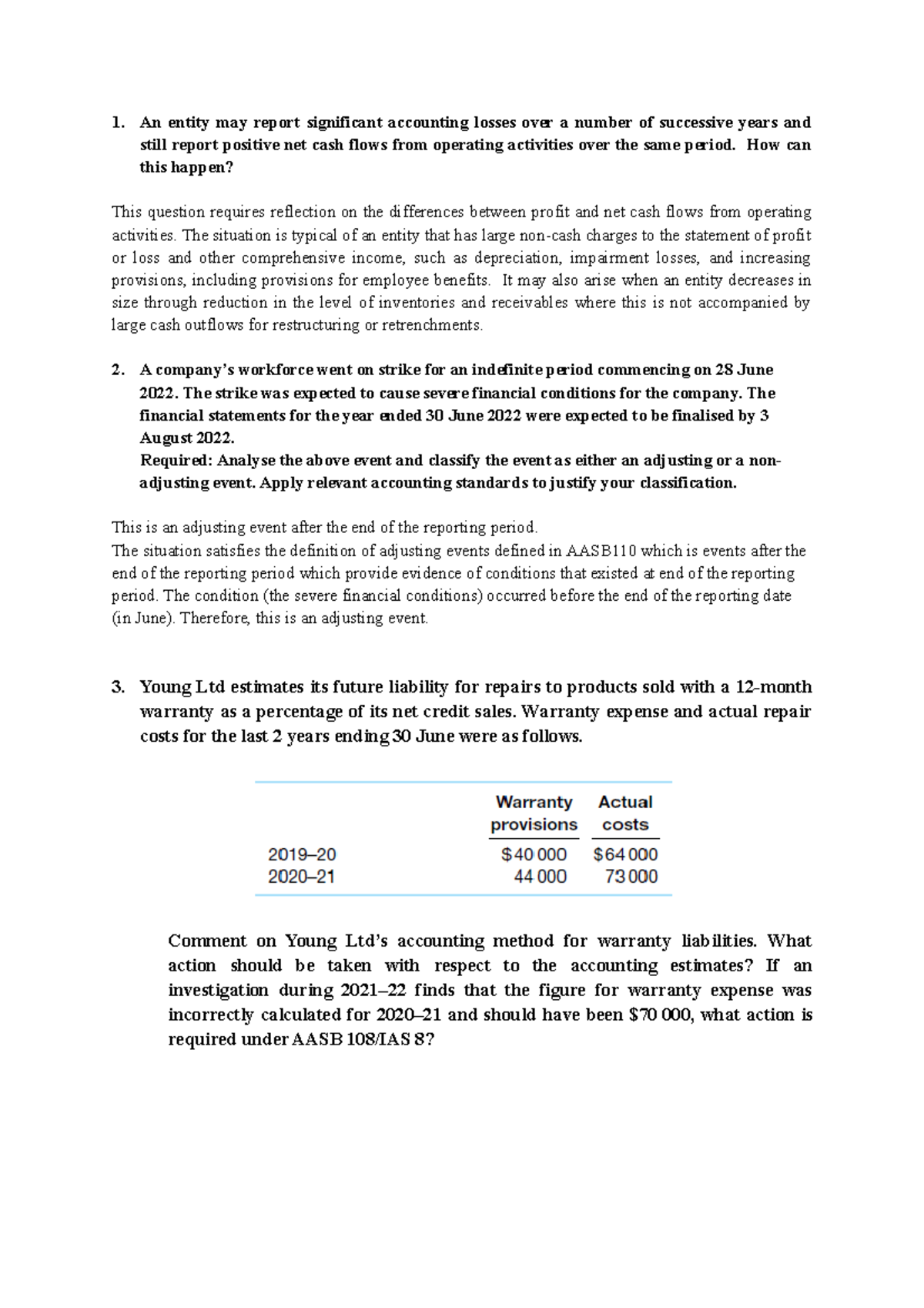 Financial Accounting Sample questions and solutions - Final exam ...