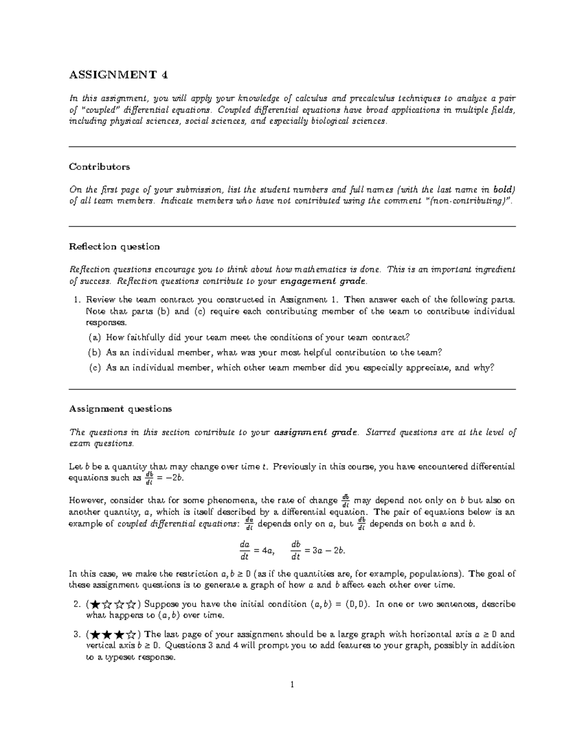 A4(180) - practice assignment - ASSIGNMENT 4 In this assignment, you ...