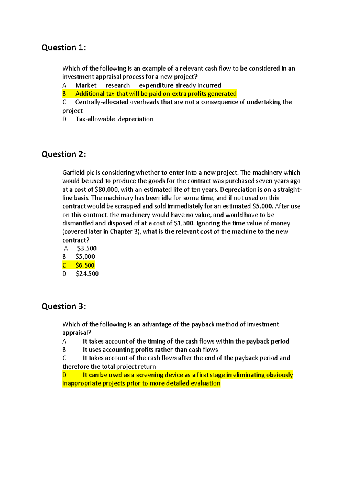 S3 - Questions and solutions - Question 1: Which of the following is an ...