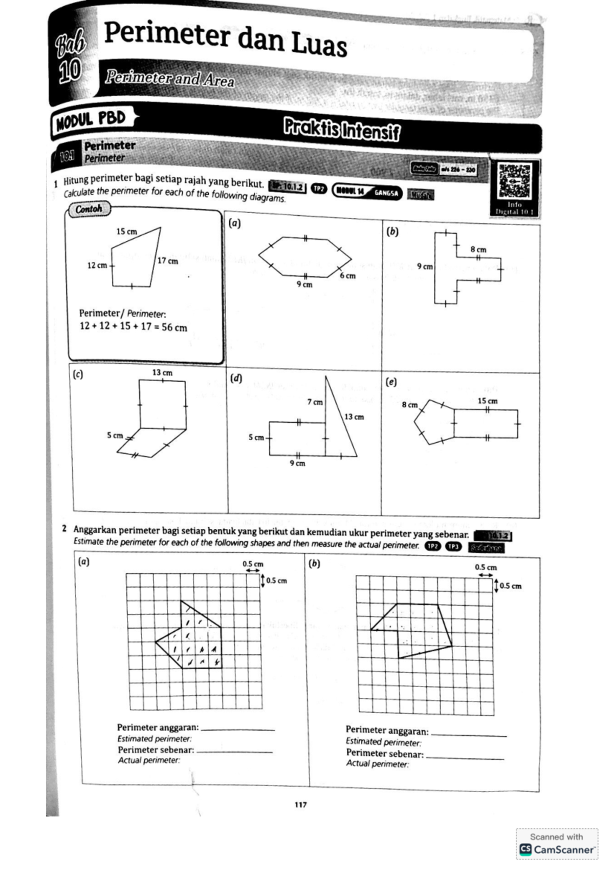 Mathematics Form 1 - Bab Perimeter dan Luas 10 Perimeter and Area MODUL ...