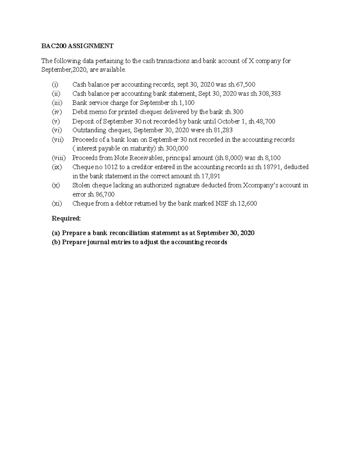 BAC200 Assignment - Accounting for Assets - KU - Studocu