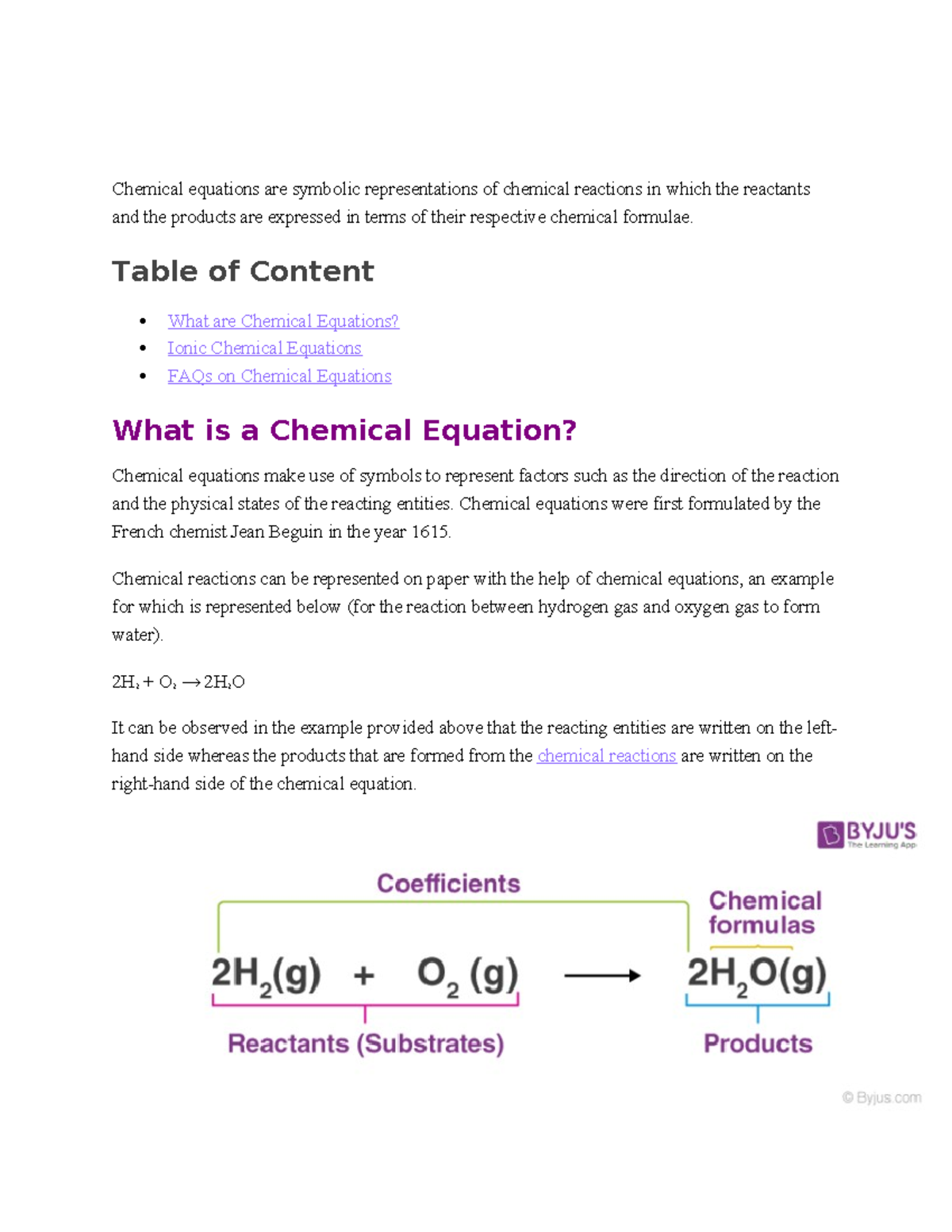 Chemical Equations - Chemical Equations Chemical equations are symbolic ...