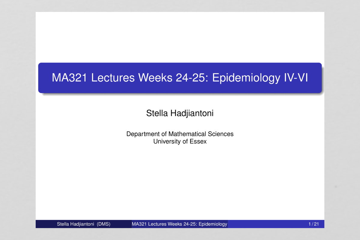 Lecture Week24 slides QAannotated - MA321-6-SP-CO - Studocu
