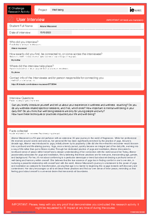 IEC Research Inventory - Analogous Settings - Project Student Full Name ...