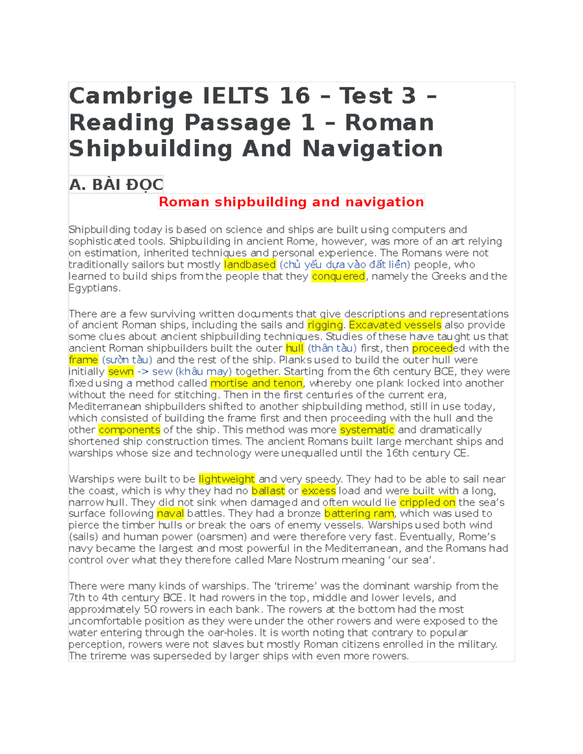Cambrige Ielts 16 - Cambrige IELTS 16 – Test 3 – Reading Passage 1 ...