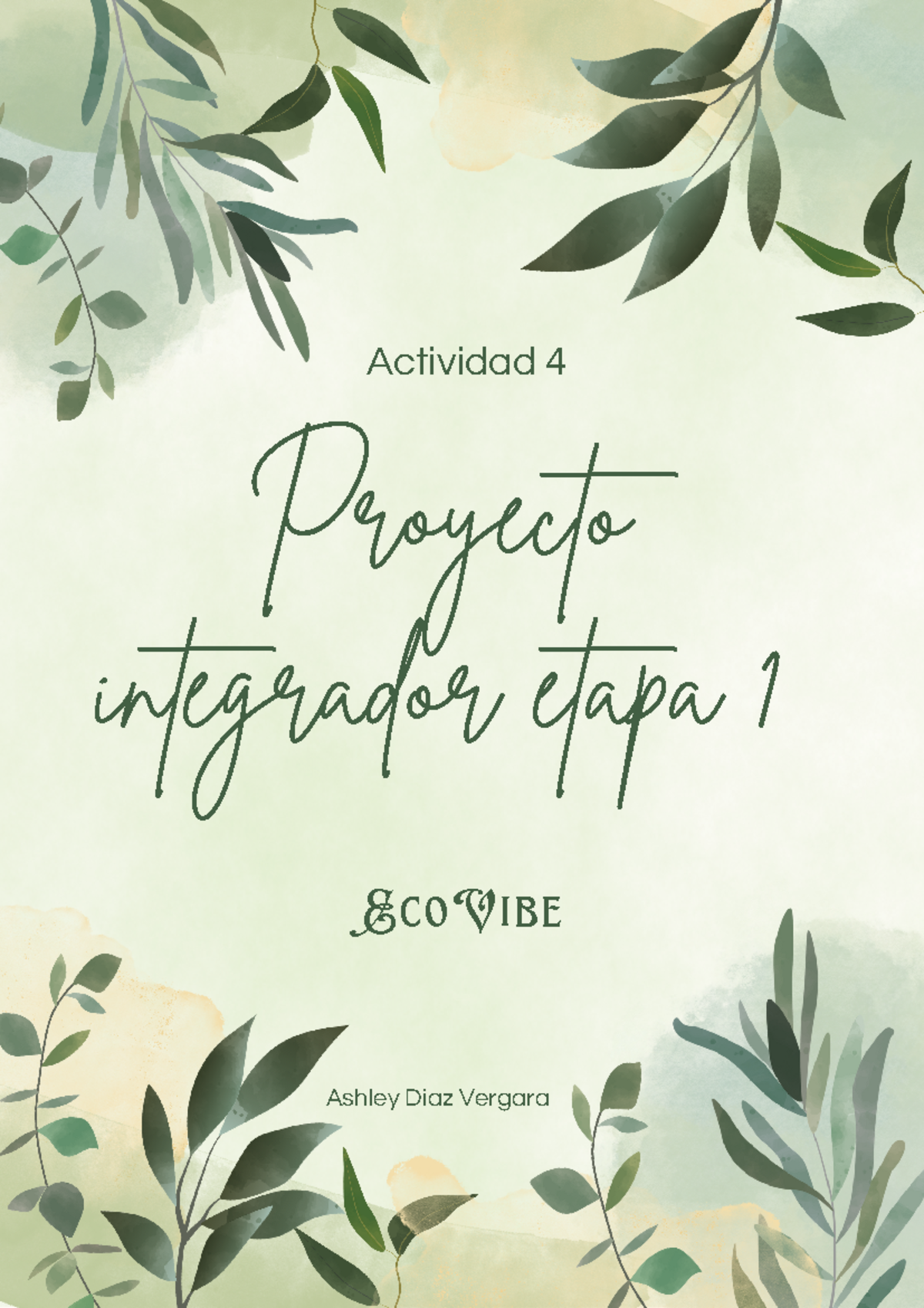 Actividad 4. Foro de trabajo proyecto integrador etapa 1 - Fundamento ...