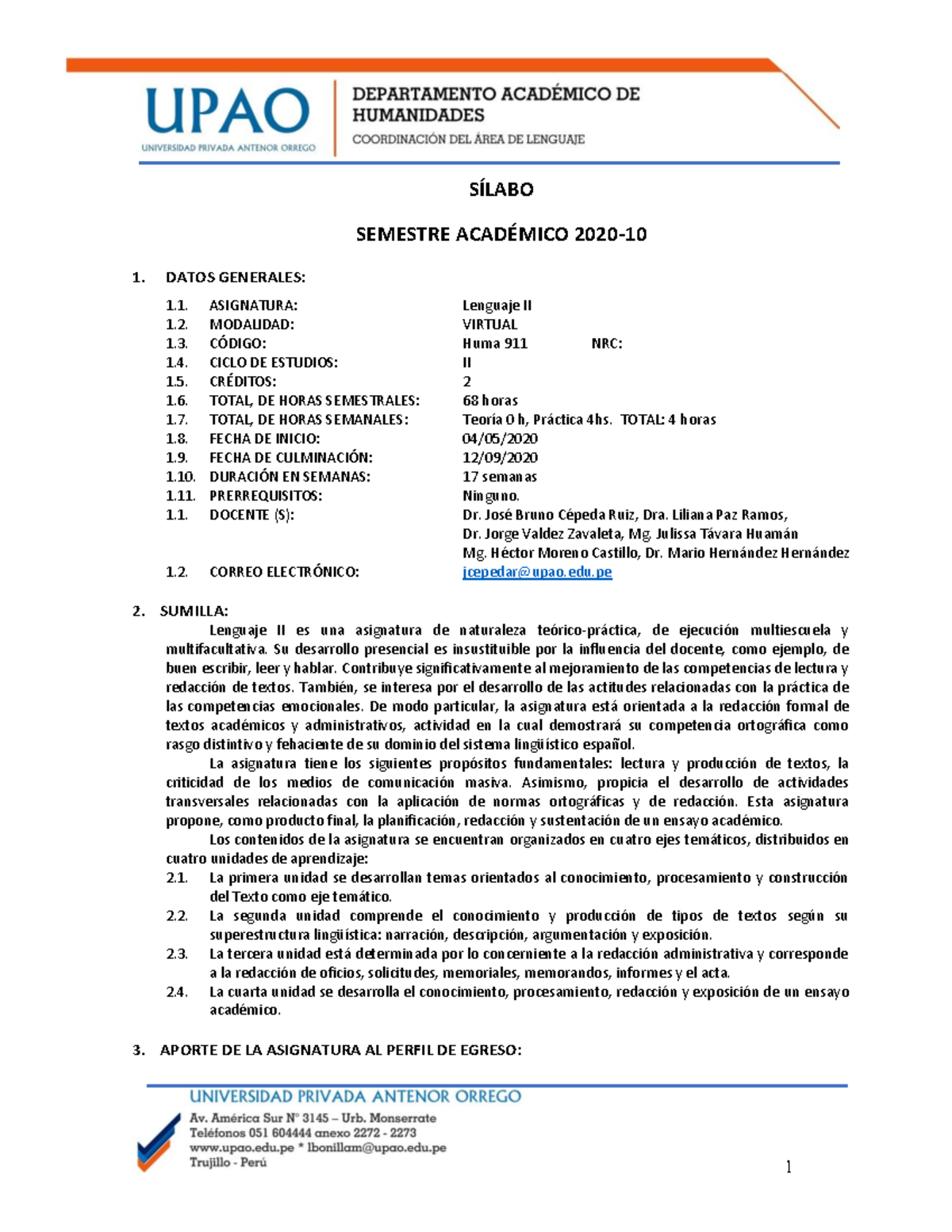 Silabo De Lenguaje 2 Warning Tt Undefined Function 22 Warning Tt Undefined Function 23