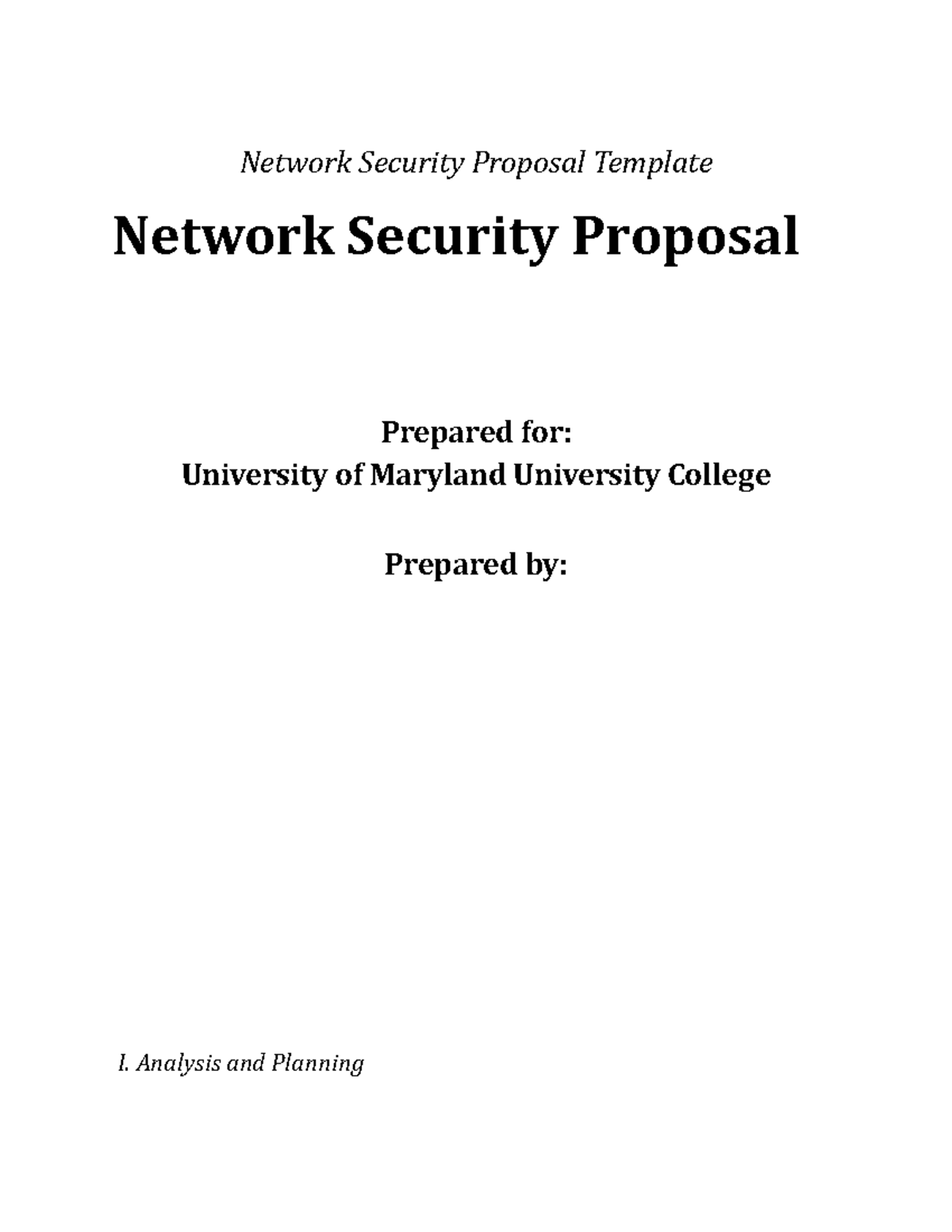 2020 - CMIT 320 - Network Security Proposal Part 1 - Network Security ...