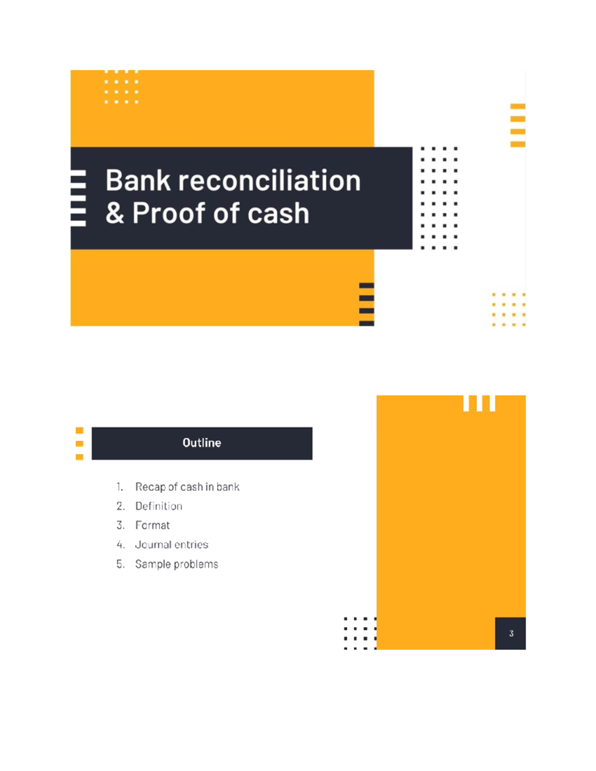 Bank Reconciliation and Proof of Cash PPT - Financial Accounting and ...