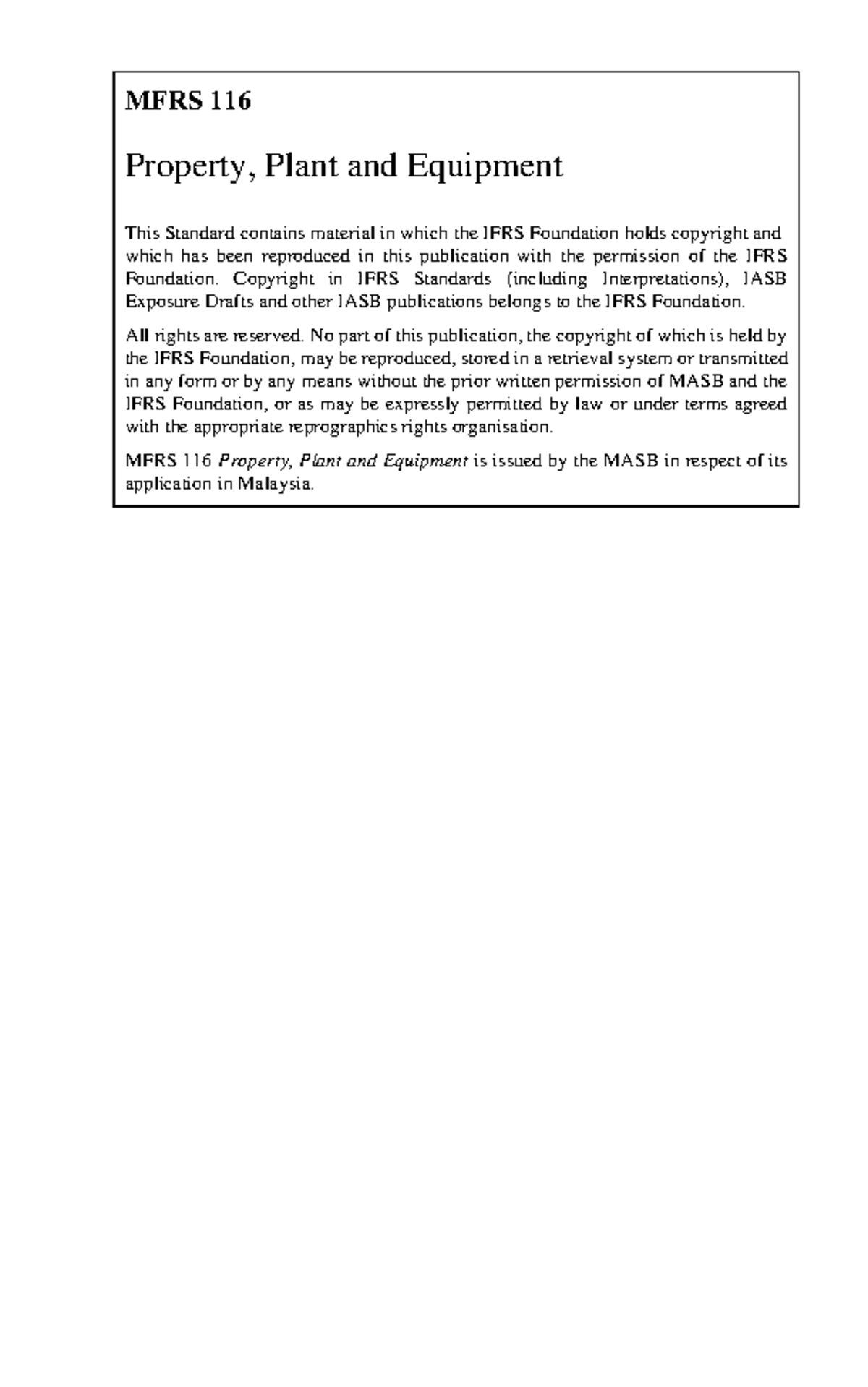 Chapter PPE - ..... - Property, Plant and Equipment This Standard ...