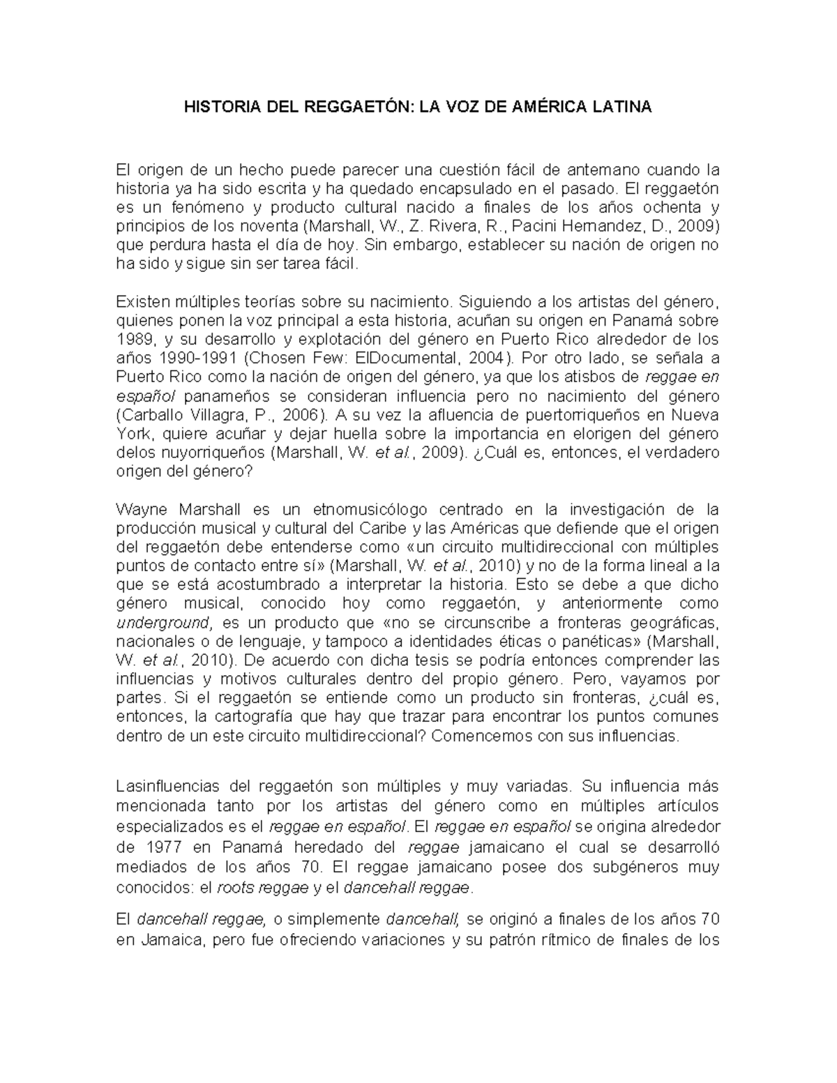 Textos. Historia del reggaetón - HISTORIA DEL REGGAETÓN: LA VOZ DE ...