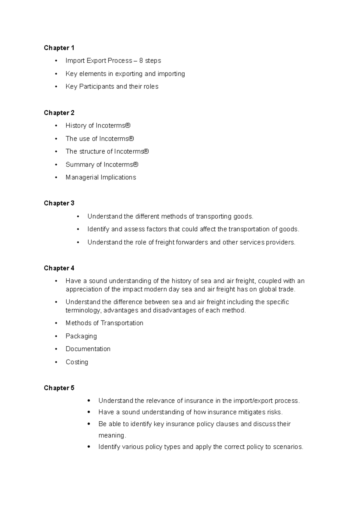 Import-Export-Important-concepts-to-revise - Chapter 1 Import Export ...