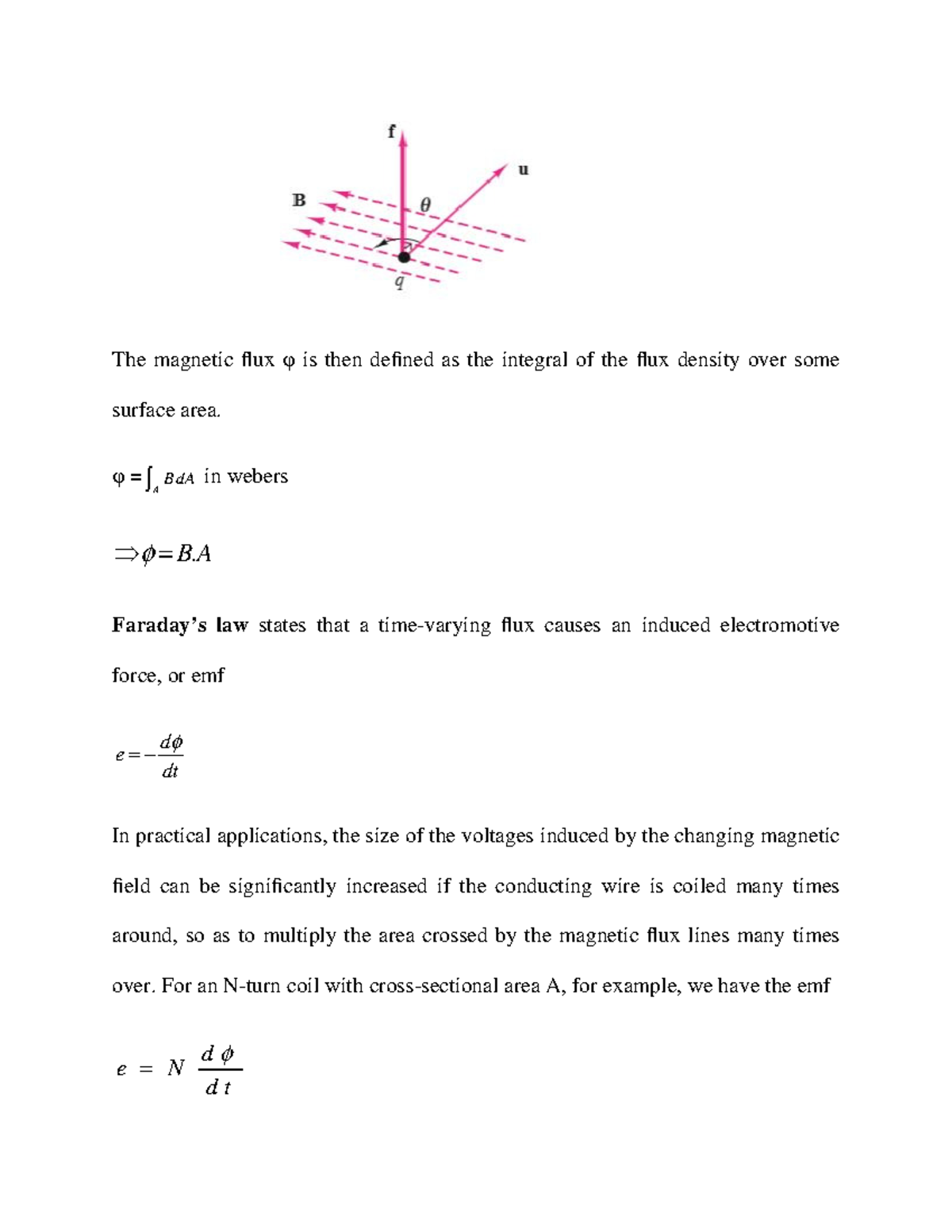 Self and mutual Inductance - The magnetic flux φ is then defined as the ...