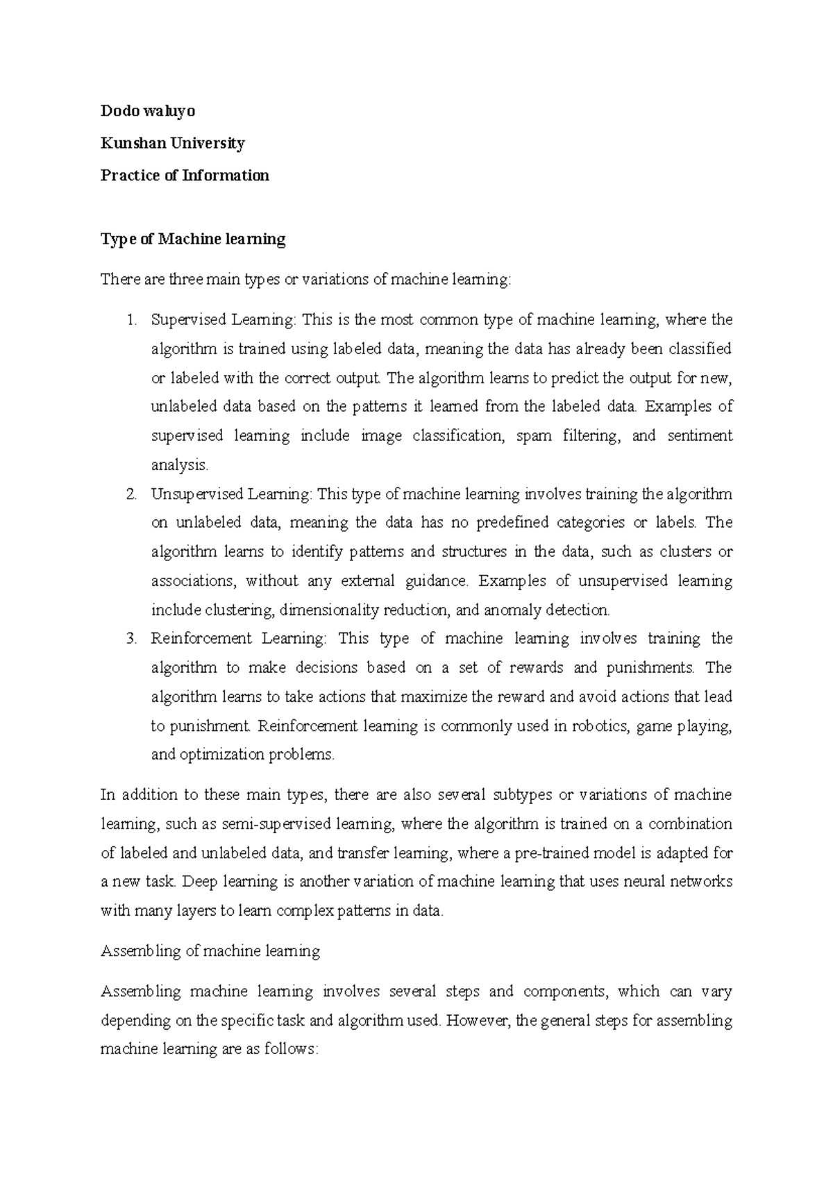 Dodo waluyo assignment POI mchine learning 2 - Dodo waluyo Kunshan ...