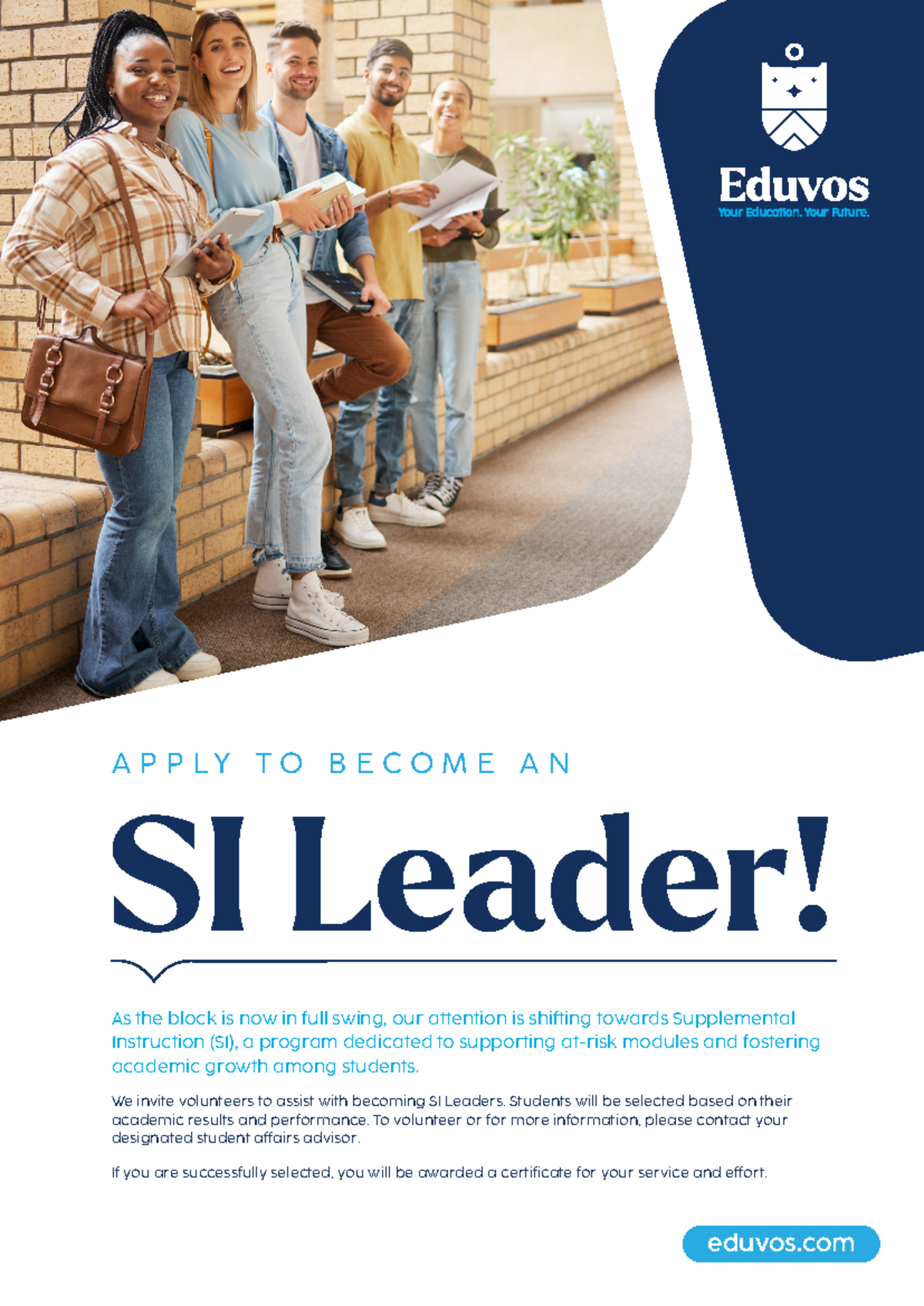Apply to Become an SI Leader - SI Leader! A P P L Y T O B E C O M E A N ...