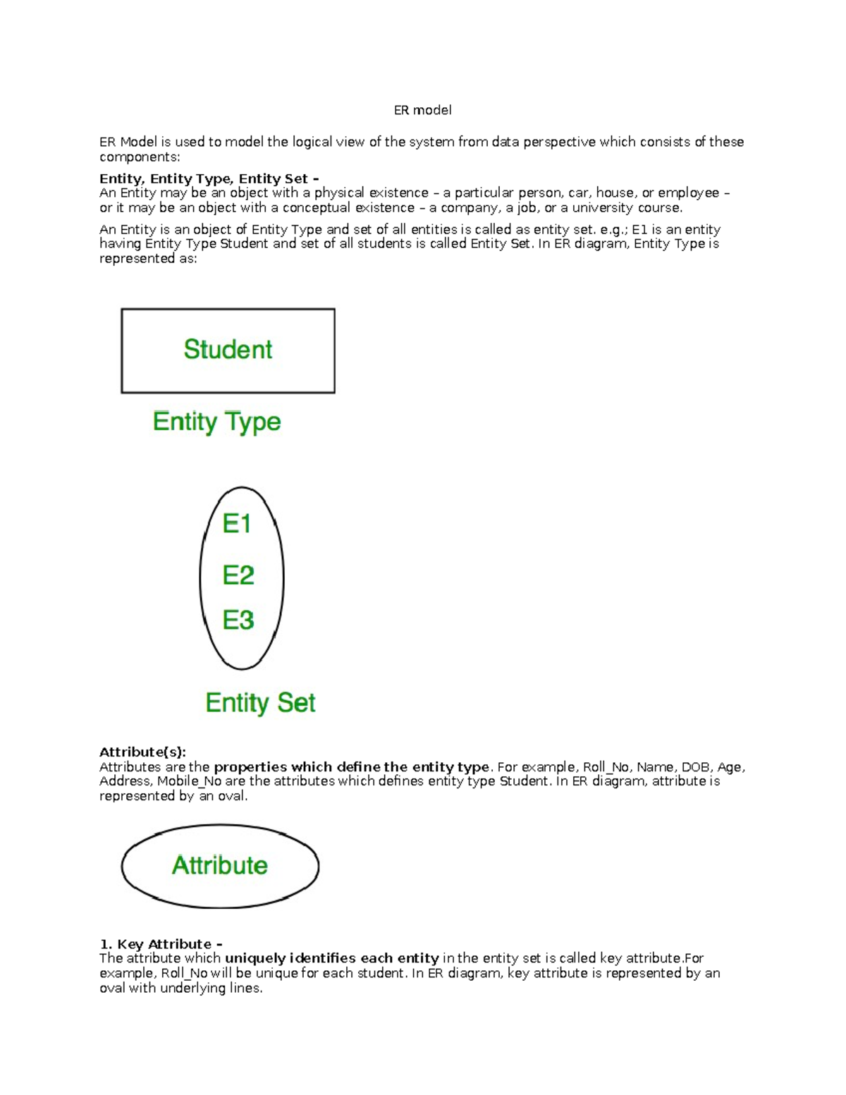 ER model - ER model ER Model is used to model the logical view of the ...