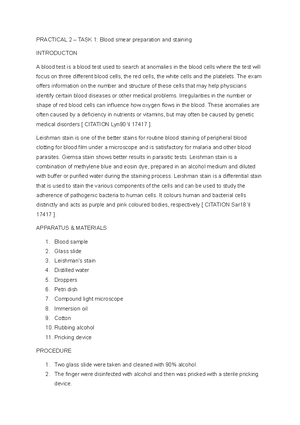 lab report - Identifying bacteria using gram stain - TITLE Identifying ...