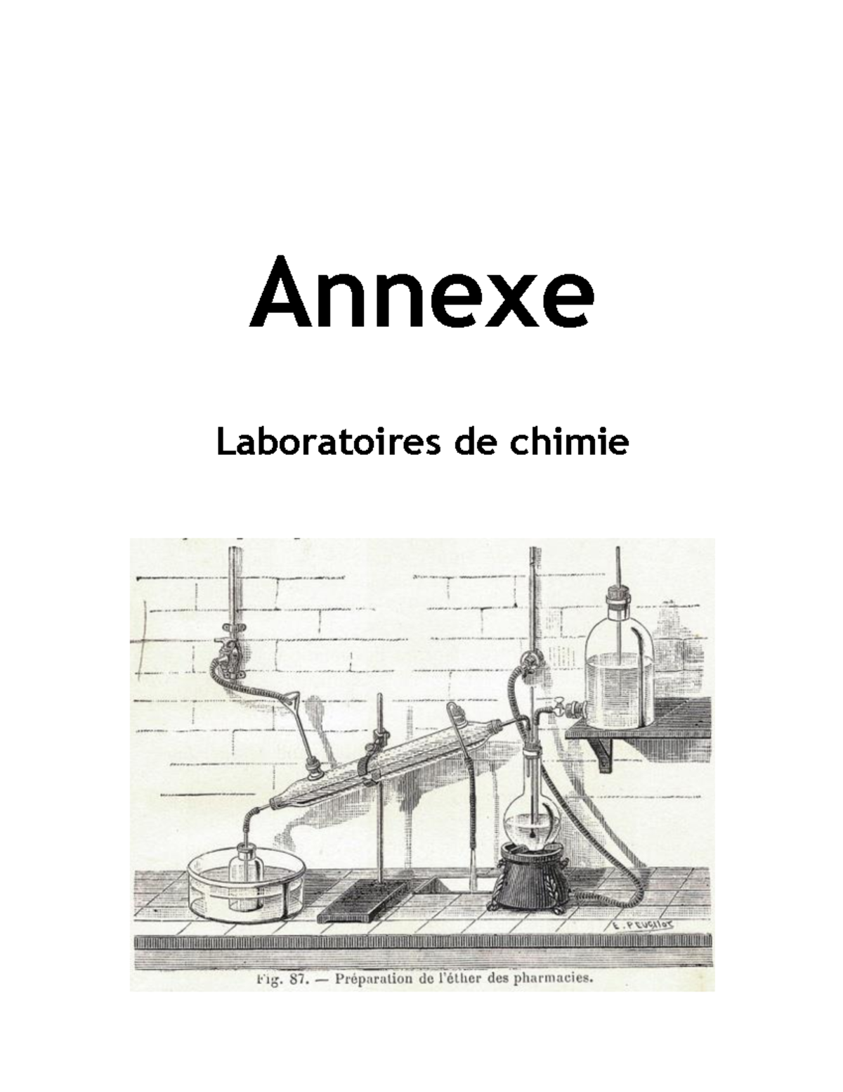 Annexe des laboratoires H23 - Annexe Laboratoires de chimie Tableau ...