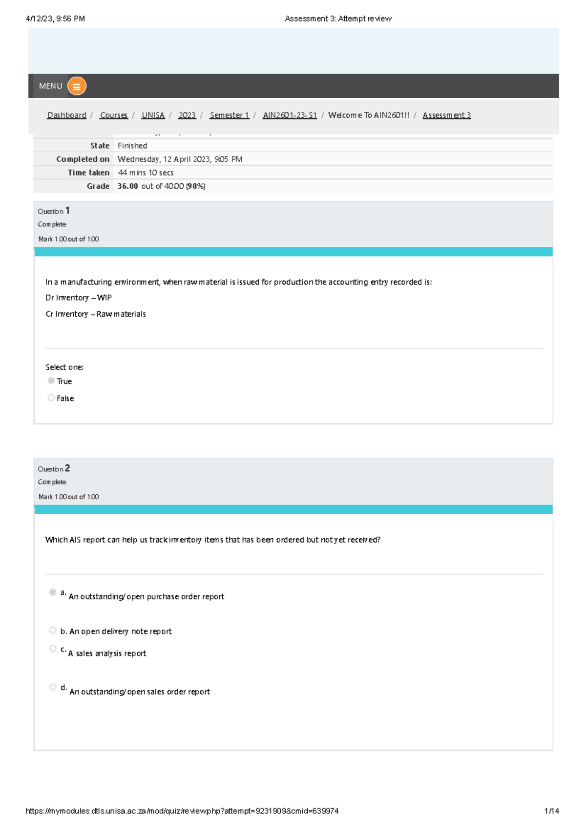 PDF 14:04:2023 12:55:43 3 - Started on Wednesday, 12 April 2023, 8:59 ...