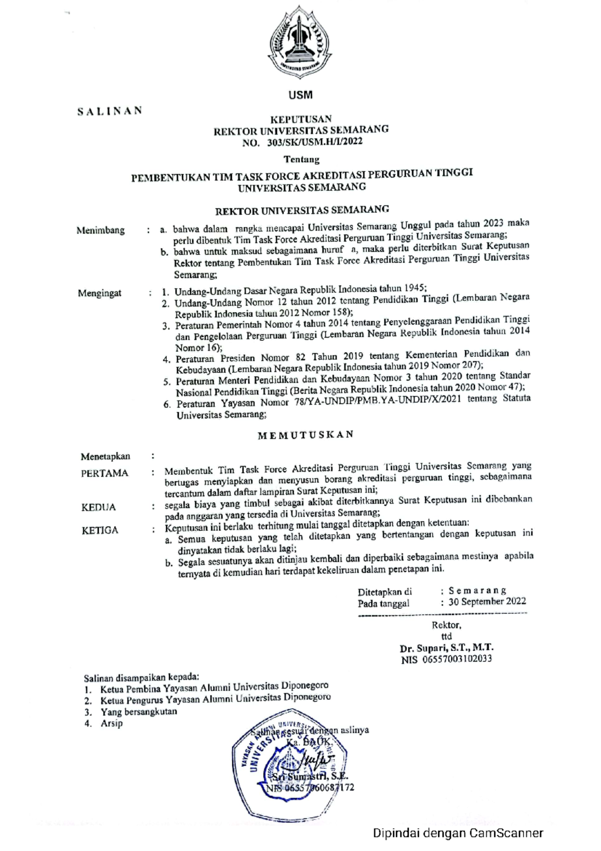 SK pembentukan tim task force - surat keputusan - Studocu