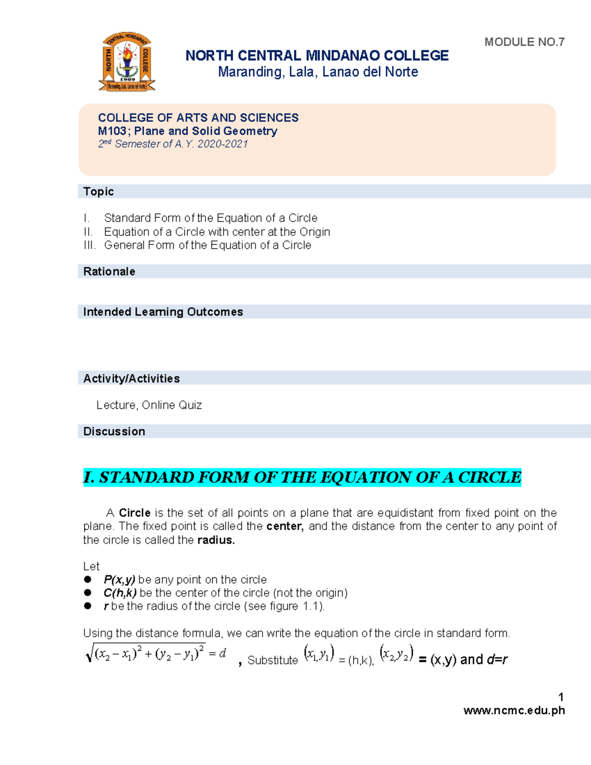 Hamdan Saumay - Major of BSED Mathematics - 1 NORTH CENTRAL MINDANAO COLLEGE Maranding, Lala ...