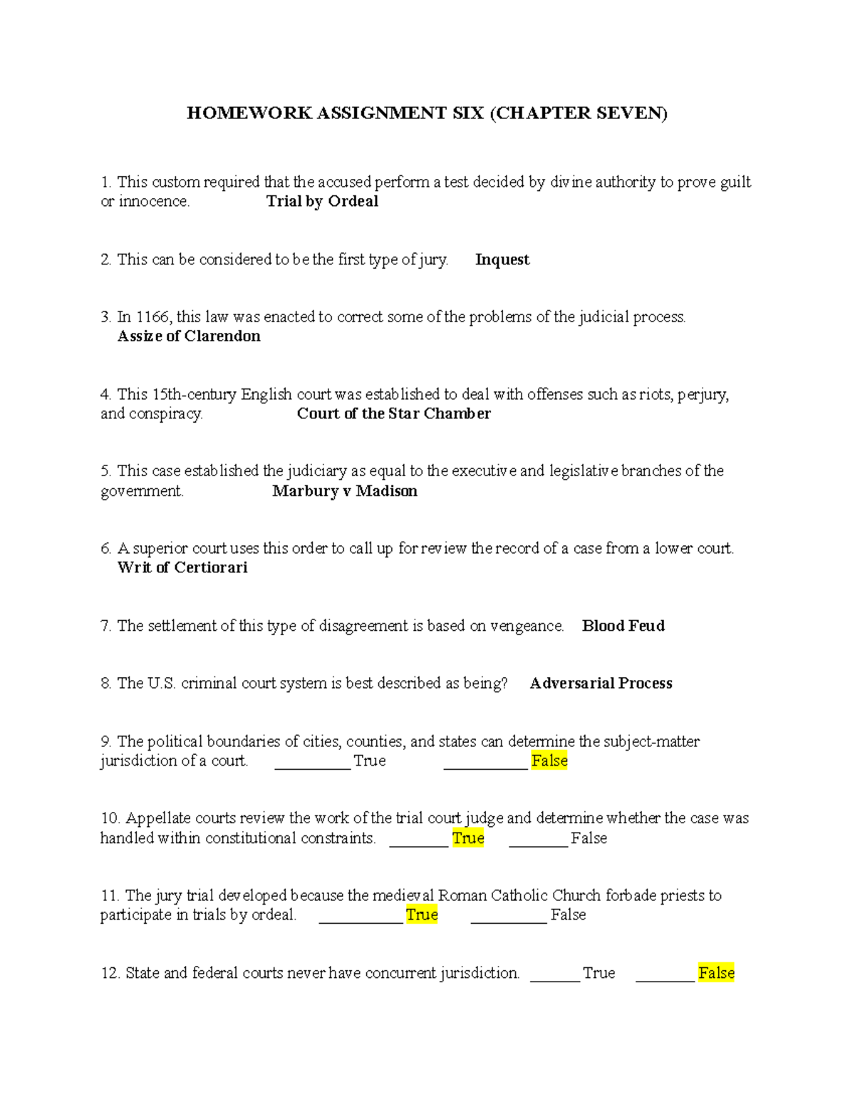 CJS1002 Homework Assignment SIX - HOMEWORK ASSIGNMENT SIX (CHAPTER ...