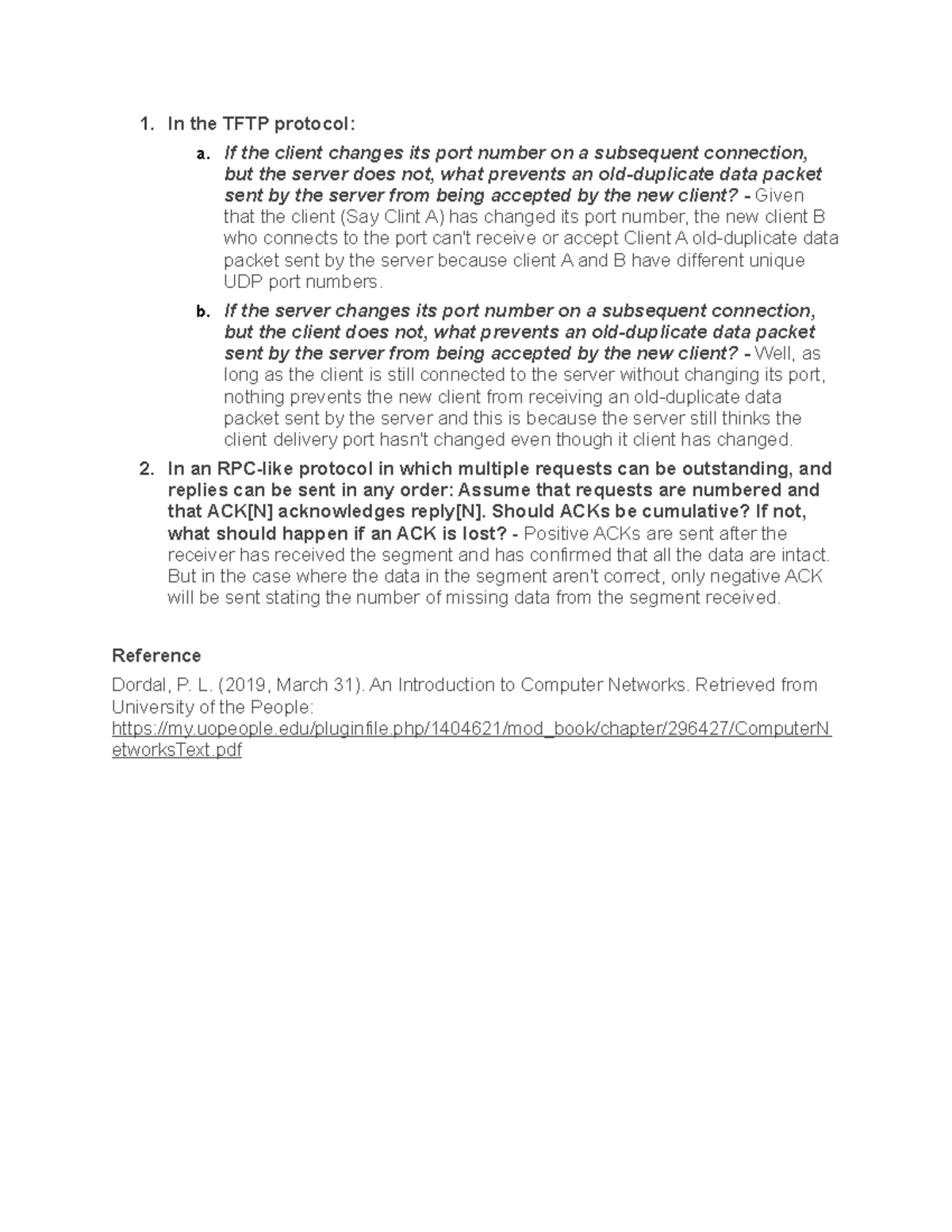 Learning Journal Unit 6 - CS 2204 - UoPeople - Studocu