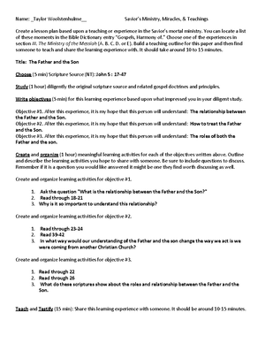 Fd Rel 250 Lesson 07 Writing Template - FdRel 250 Lesson 07 Weekly ...
