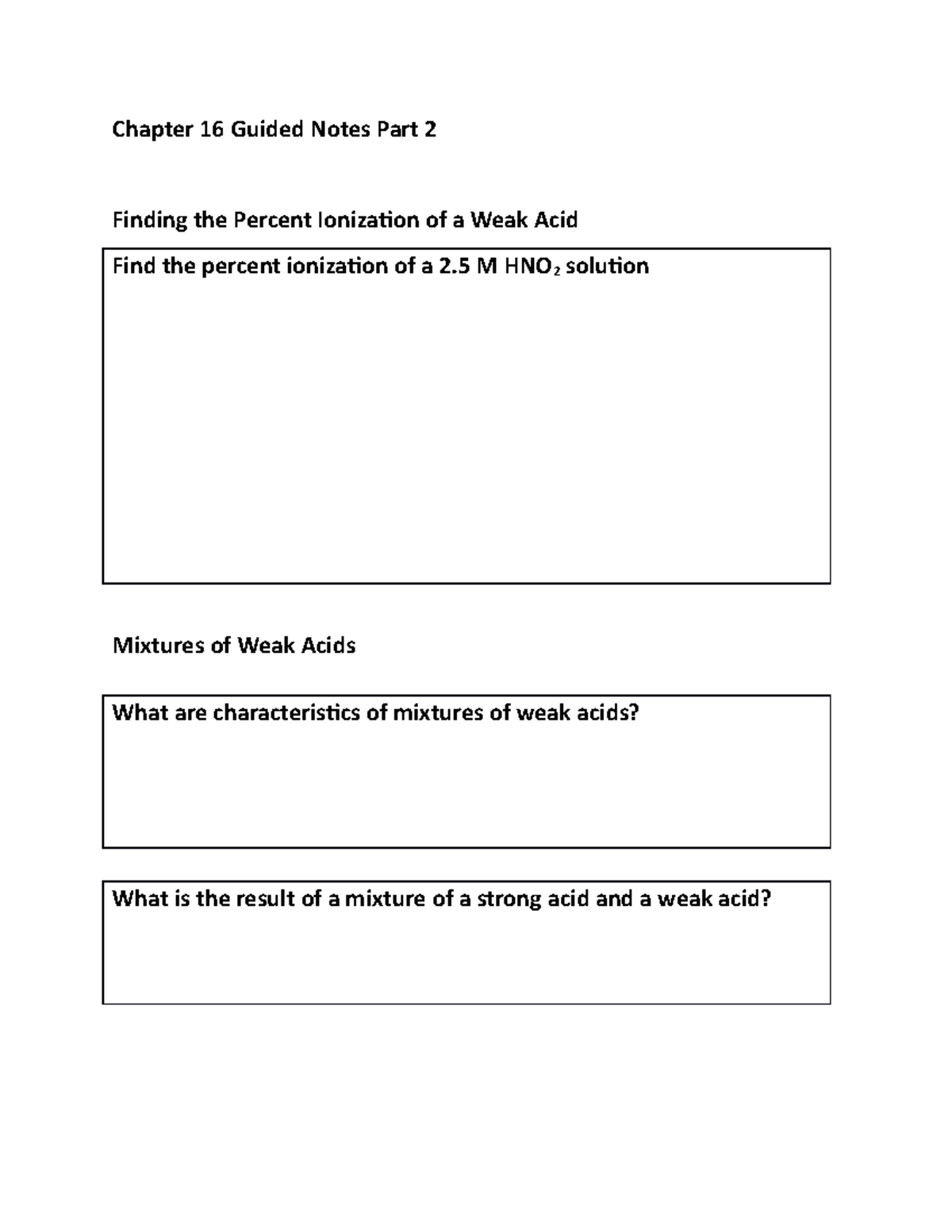 Chapter 17 Guided Notes Part 2 - Chapter 16 Guided Notes Part 2 Finding ...